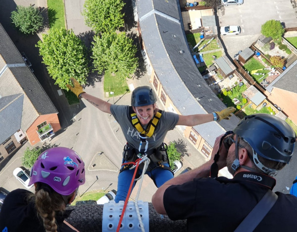 The UK's tallest abseil - National Lift Tower